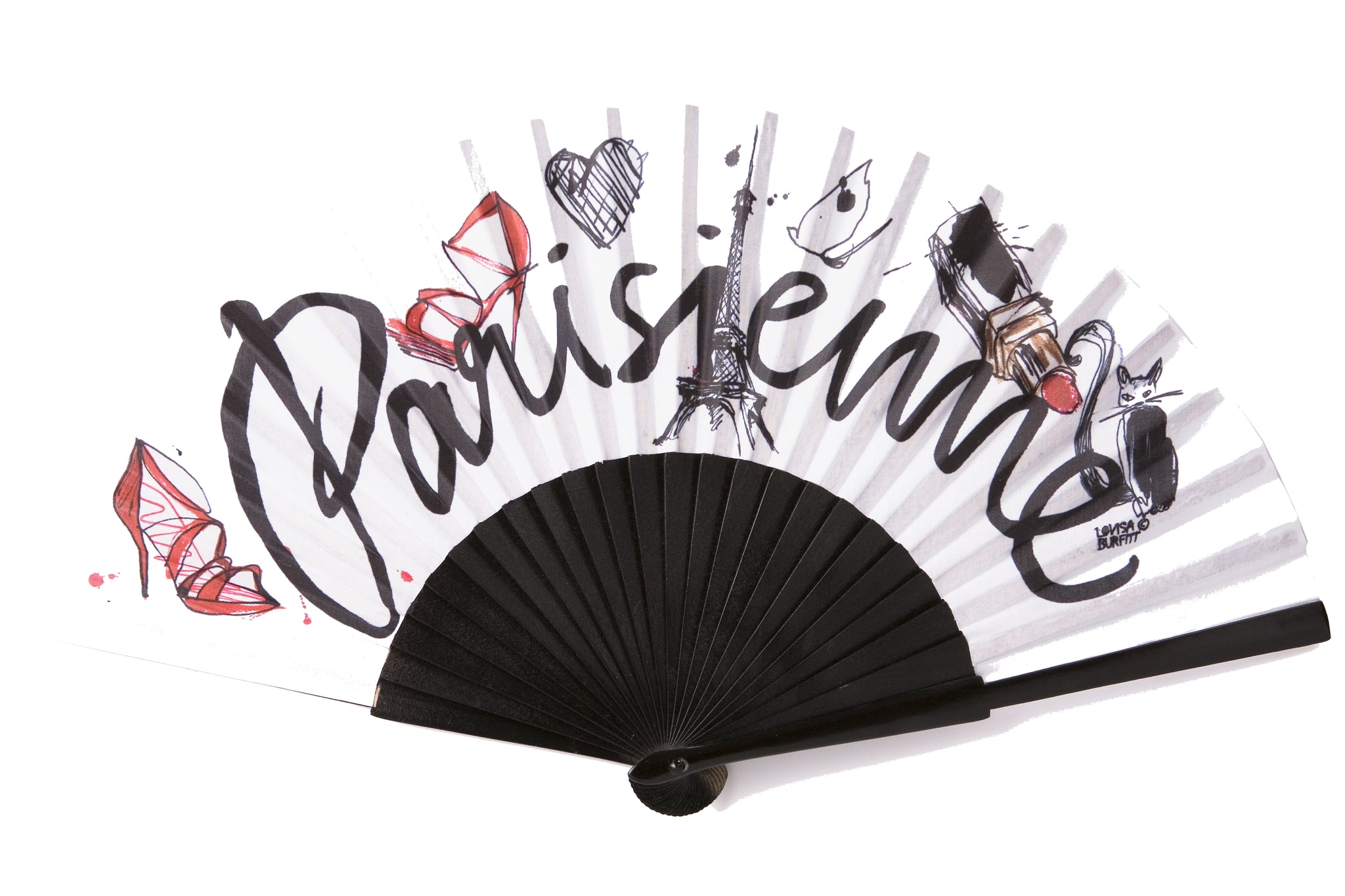 Moulin Rouge hand-fan by Duvelleroy Paris made in FRANCE - La ...